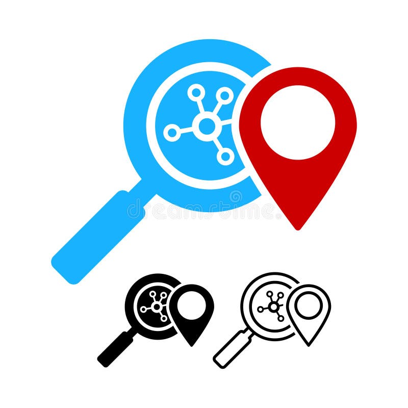 Microbial Biomarker Vector Icon. Color, Black and Outline Stock Vector ...