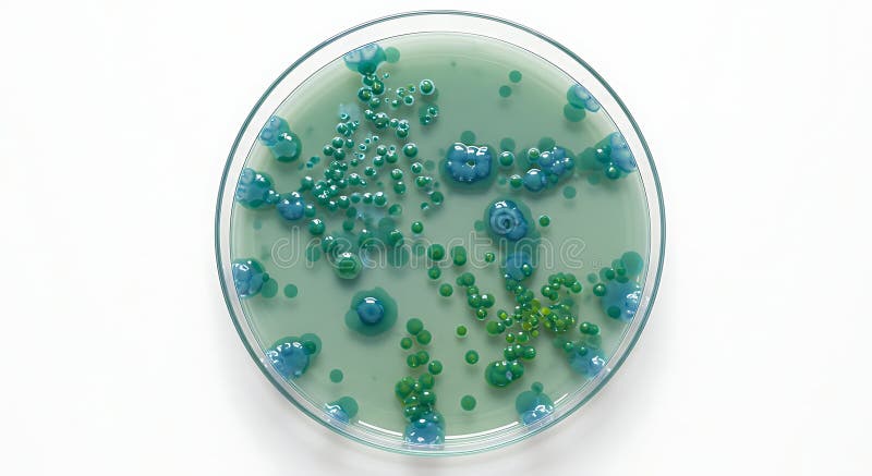 Green Microbial Colonies Stock Illustrations – 100 Green Microbial ...