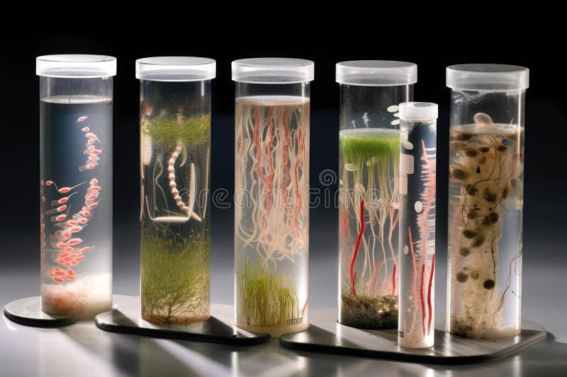 Microbial Culture of Bacteria with Multiple Generations Visible ...