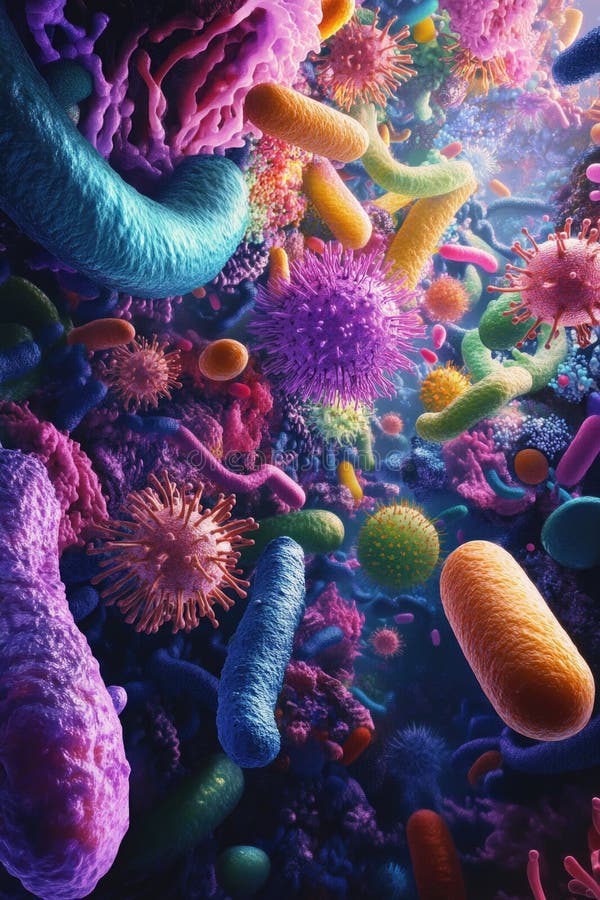 Microbial diversity stock photo. Image of microscopic - 380580236