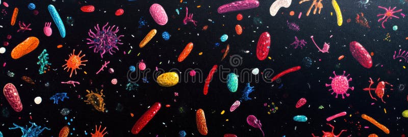 Microbial Diversity in a Vibrant Array Showcasing Various Bacteria and ...