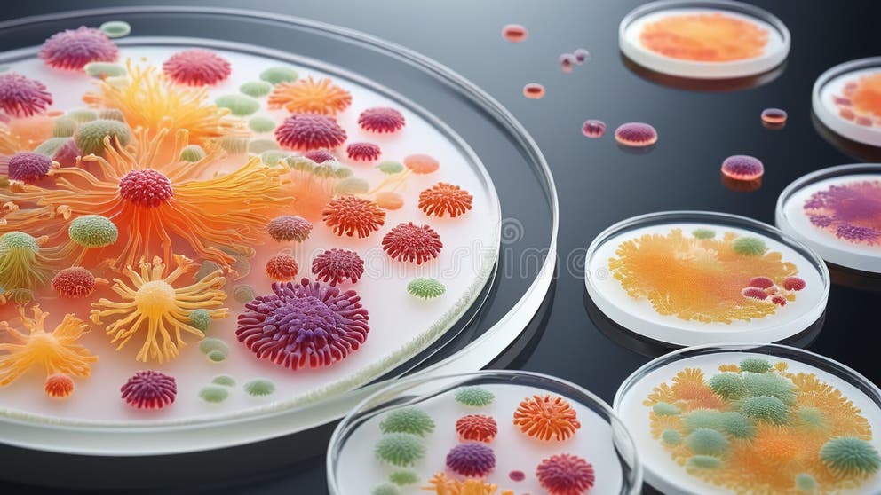 Microbial Growth Patterns on Agar Plates a Close Look at Bacterial ...