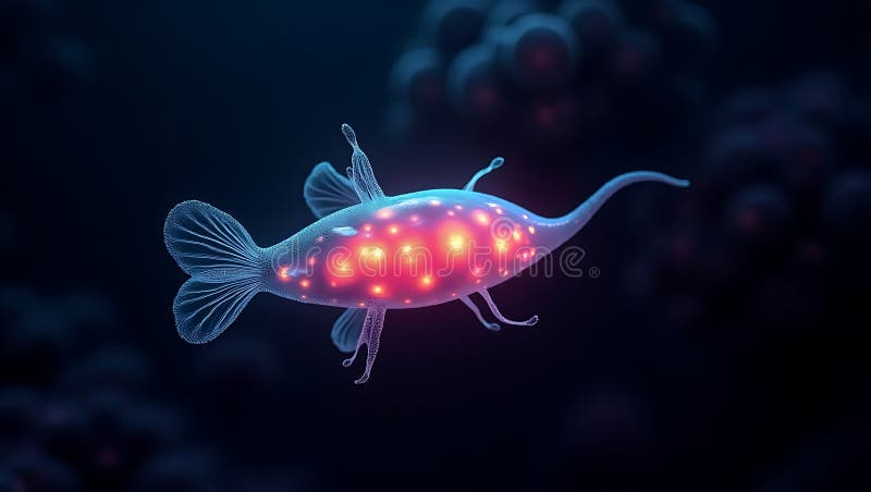 Microbial Marvel: a Colorful Bacterial Journey Stock Illustration ...