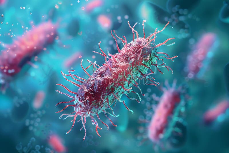 Microbiological Organisms Under Microscope Stock Image - Image of ...