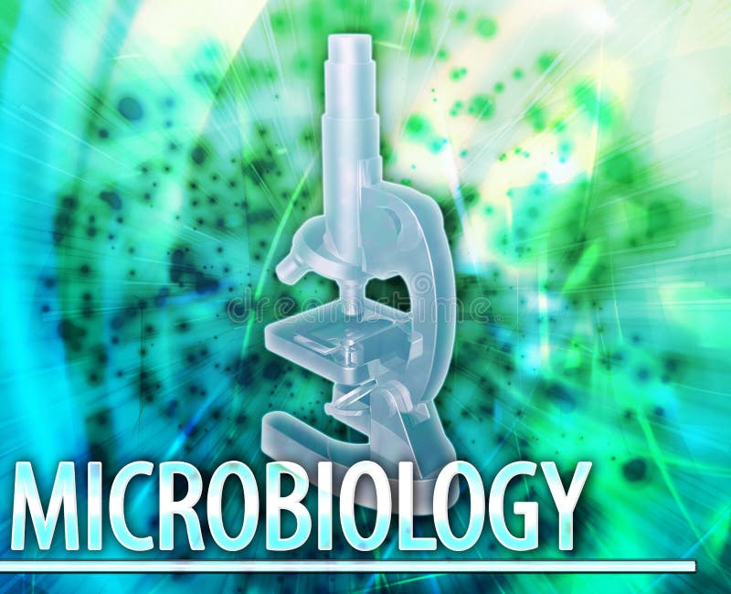 Microbiology Abstract Concept Digital Illustration Stock Illustration ...