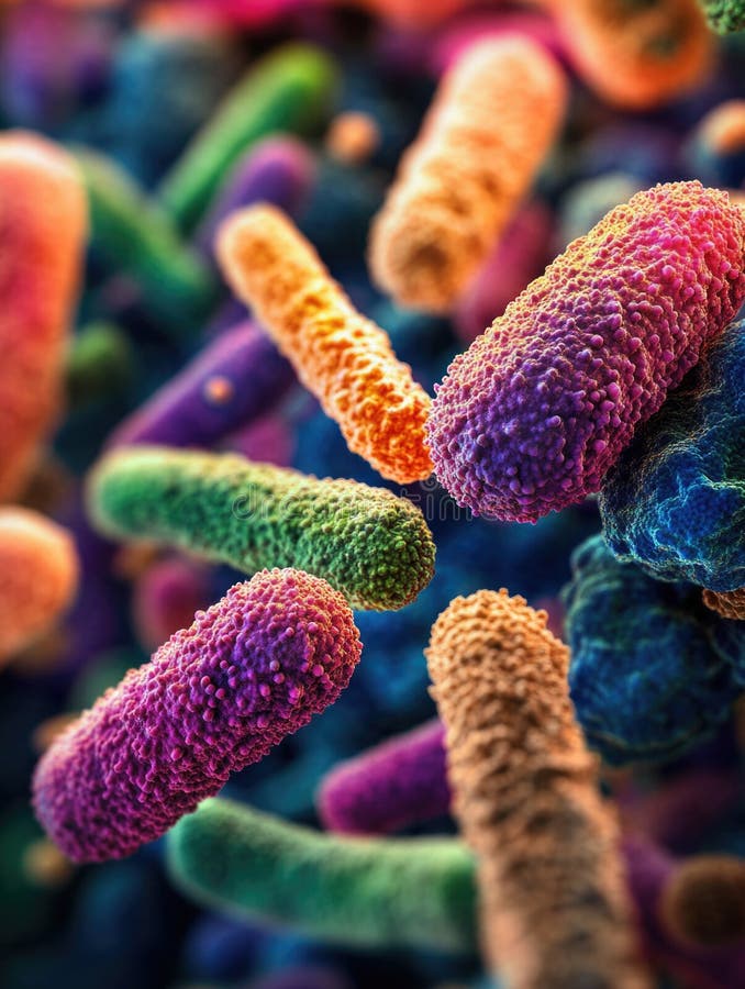 Microbiology - Close Up of Bacteria Cells Stock Photo - Image of cells ...