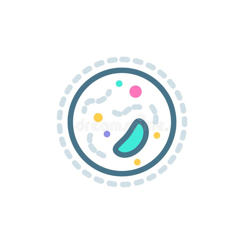 MICROBIOLOGY Icon in Vector. Logotype Stock Vector - Illustration of ...