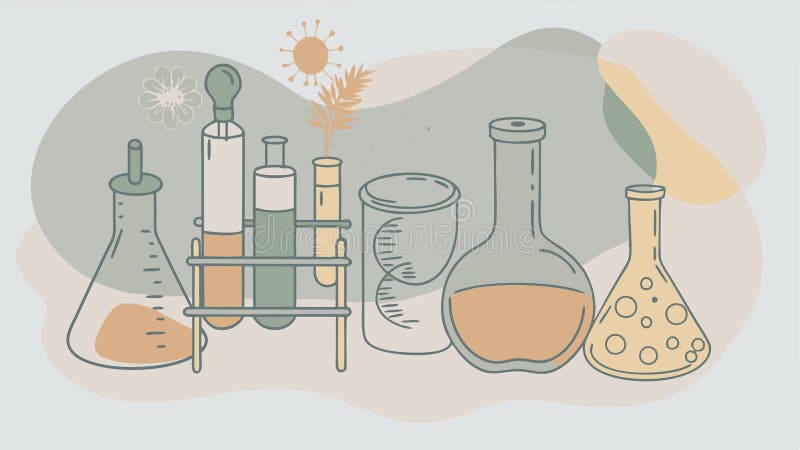 Microbiology Lab Vector Illustration. Stock Vector - Illustration of ...