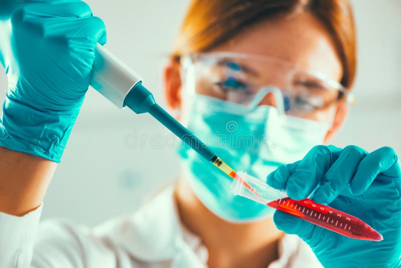 Microbiology Laboratory Work Stock Image - Image of cell, laboratory ...