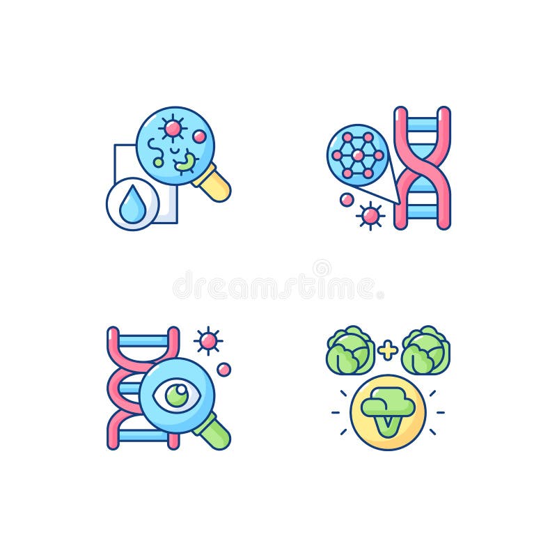 Microbiology RGB Color Icons Set Stock Illustration - Illustration of ... Microbiology RGB Color Icons Set Stock Illustration - Illustration of ...
