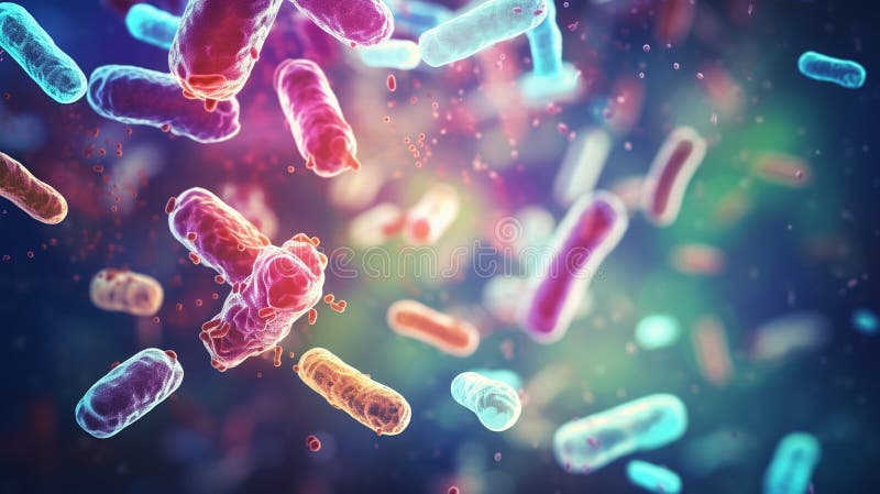 Microbiology Under Microscope.Probiotics Bacteria.Biology, Science ...