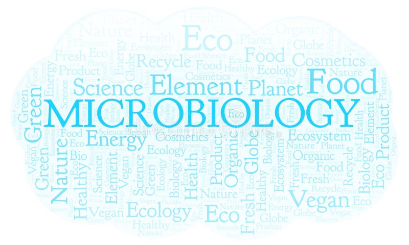 Microbiology word cloud. stock illustration. Illustration of text ...
