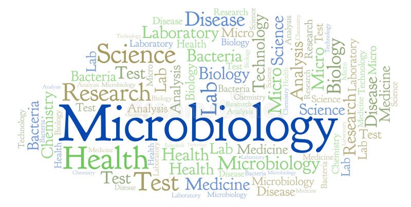 Microbiology word cloud. stock illustration. Illustration of chemistry ...