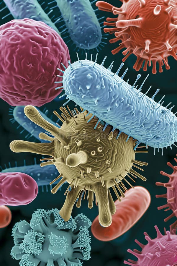 Microbiome Diversity Gut Bacteria Culture Macro View with Healthy ...