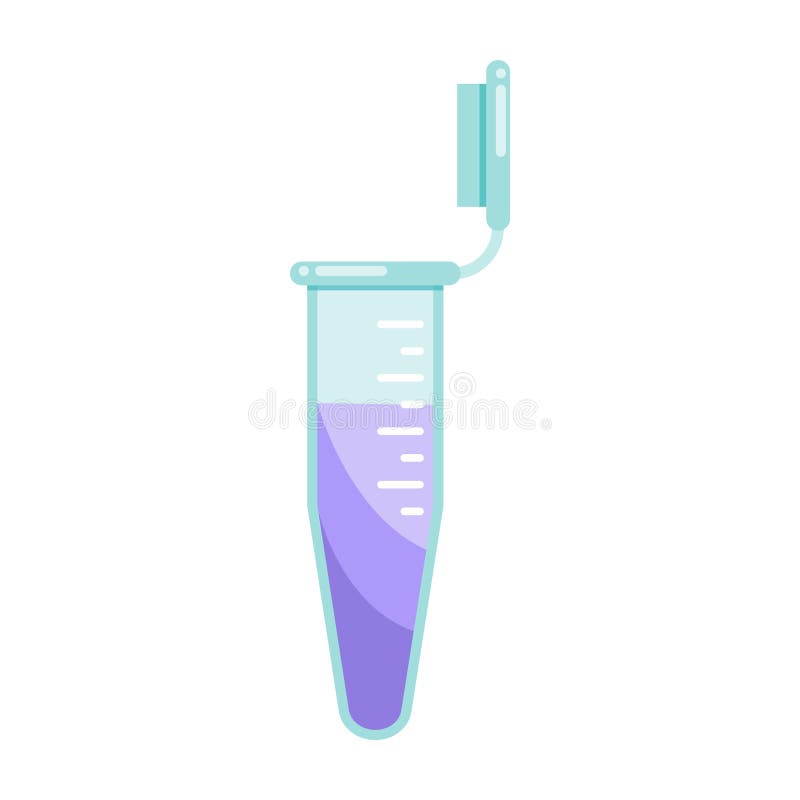 Microcentrifuge Tube Science Vector Illustration Graphic Icon Symbol ...