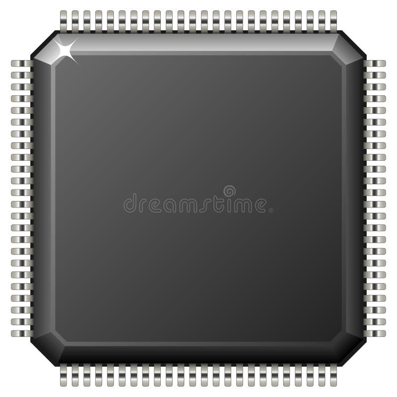 Microchip inside stock image. Image of pads, microchip - 30510839