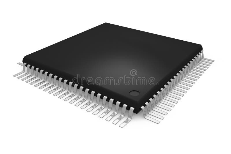 Microchip stock illustration. Illustration of chip, microcircuit - 23654483