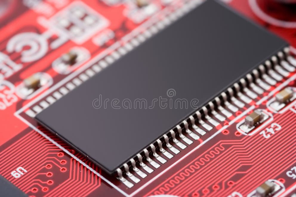 Microchip stock image. Image of components, mainframe - 1284297