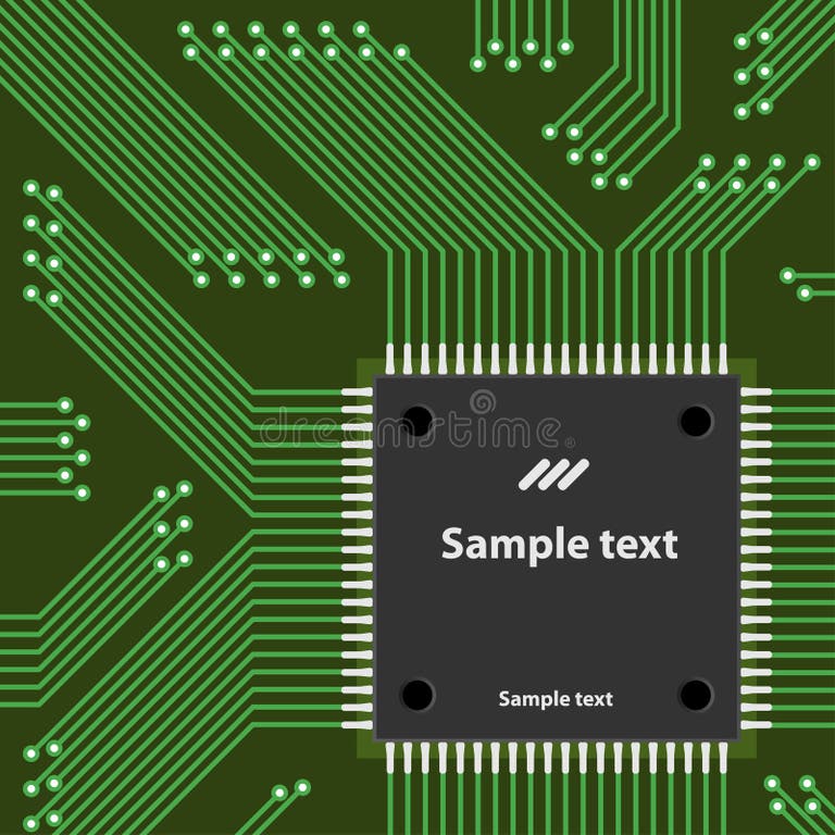 Microchip Drawing Stock Illustrations – 3,988 Microchip Drawing Stock ...