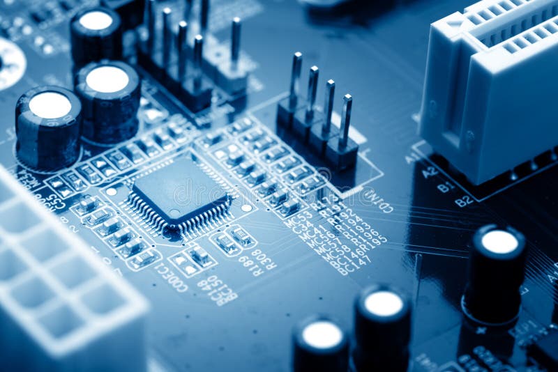 Microchip stock photo. Image of electronic, manufacturing - 21730676