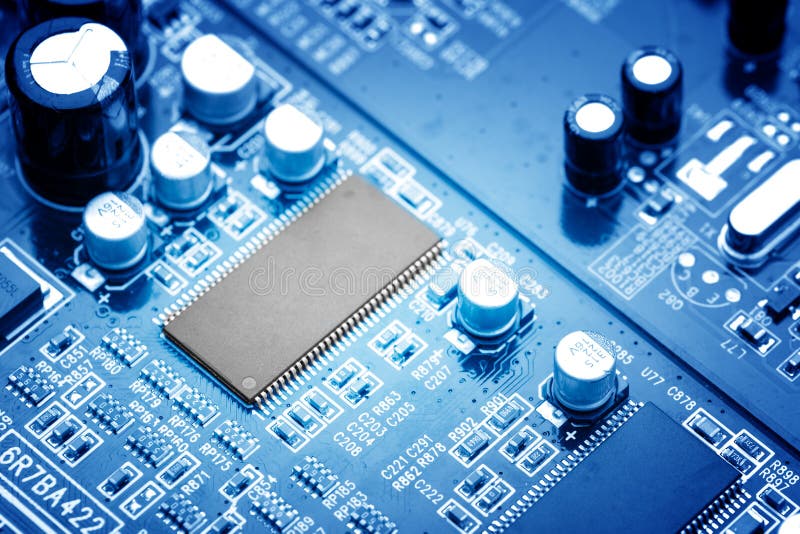 Microchip stock photo. Image of electronic, manufacturing - 21730676