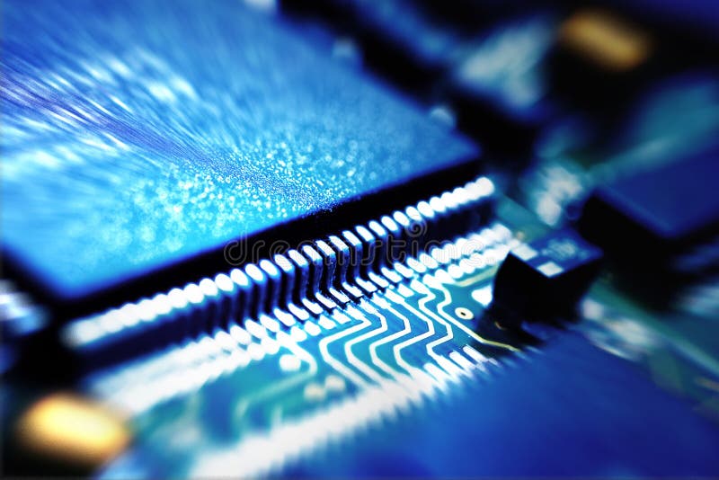Microchip stock photo. Image of mainboard, desktop, engineering - 5043230