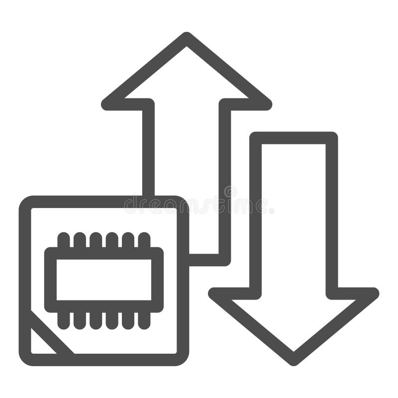 Throughput icon stock vector. Illustration of speed - 217599311