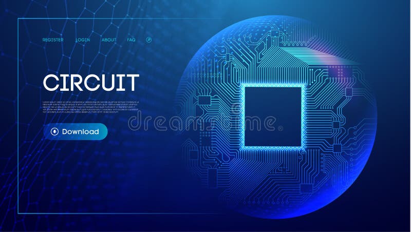 Microchip Artificial Intelligence. Big Data Semiconductor Technology ...