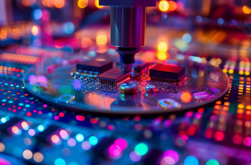 Microchip Assembly Precision Stock Photo - Image of natural ...