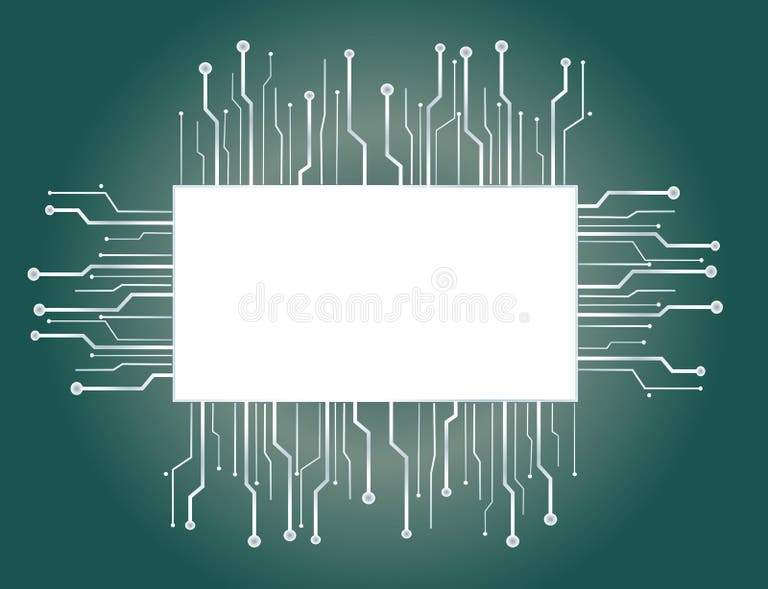 Microchip Banner Backgrounds Stock Illustration - Illustration of chip ...