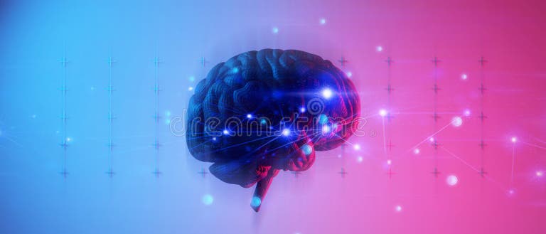 Microchip Brain Neural of AI Robot for High Technology Network, Quantum Computer Processing ...