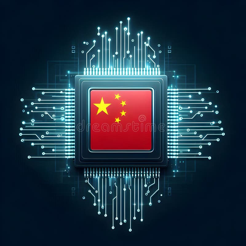 A Microchip with Chinese Flag Represents China S Leadership in ...