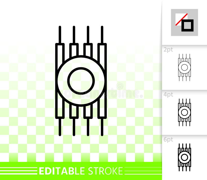 Microchip Circuit Simple Black Line Vector Icon Stock Vector ... Microchip Circuit Simple Black Line Vector Icon Stock Vector ...