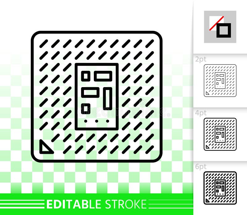 Microchip Circuit Simple Black Line Vector Icon Stock Vector ... Microchip Circuit Simple Black Line Vector Icon Stock Vector ...