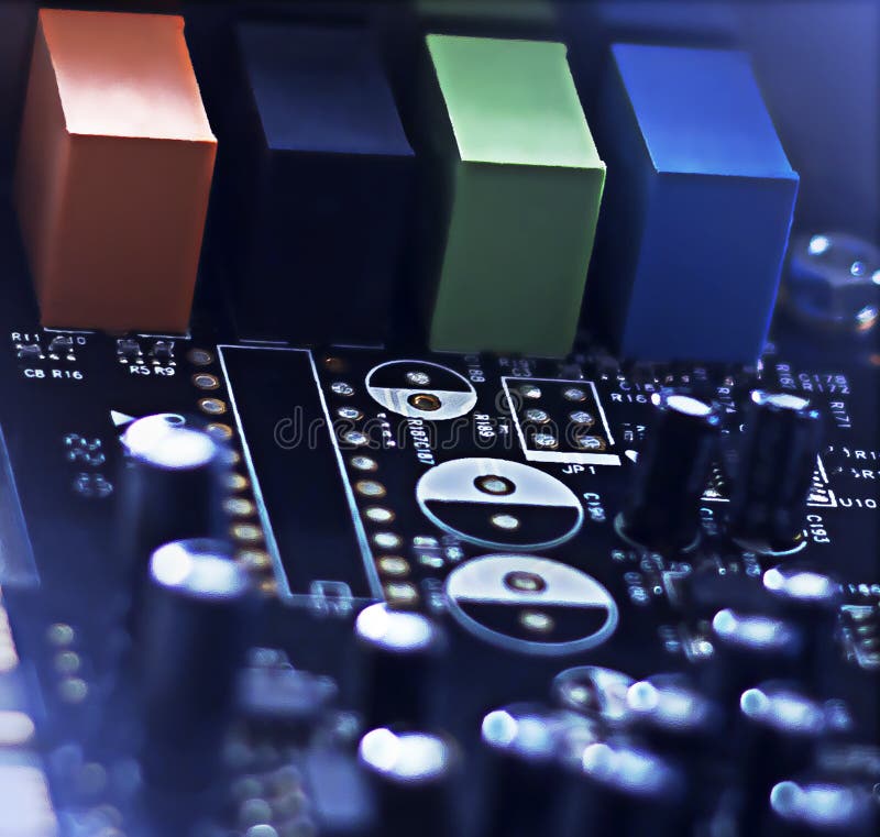 Microchip close-up stock image. Image of abstract, chip - 213517225