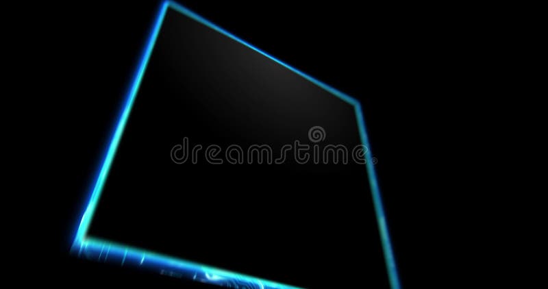 Microchip, Computer and 3d Hologram of Circuit Board for Programming, Coding and Information ...