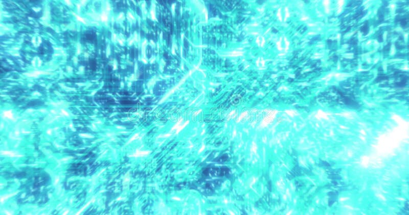 Microchip, Digital Server and Hologram of Circuit Board for Programming, Coding and Information ...