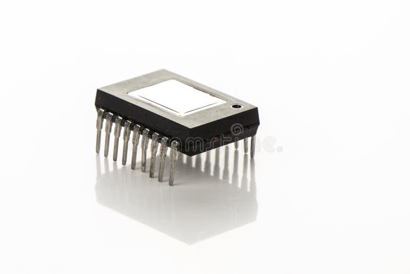 Microchip with Legs on the Motherboard Stock Photo - Image of internet ...