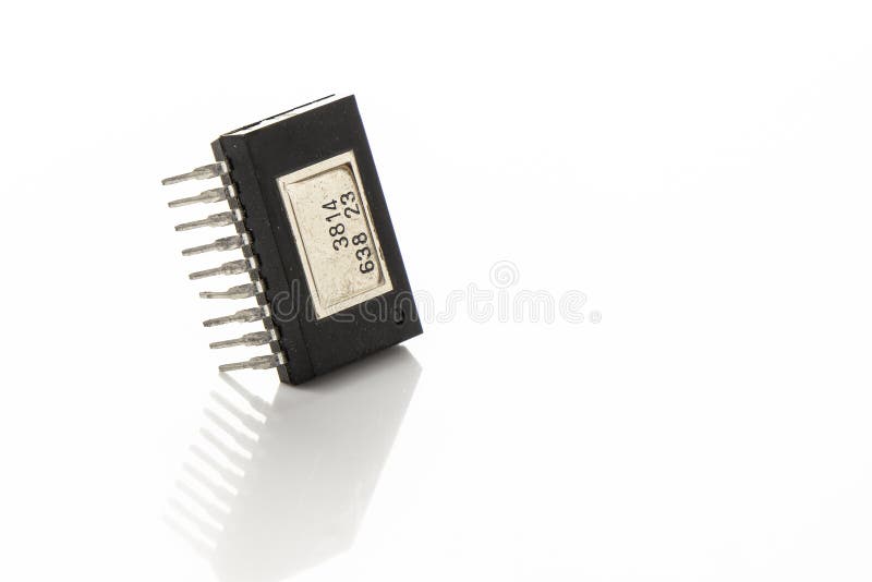 Microchip with Legs on the Motherboard Stock Photo - Image of internet ...