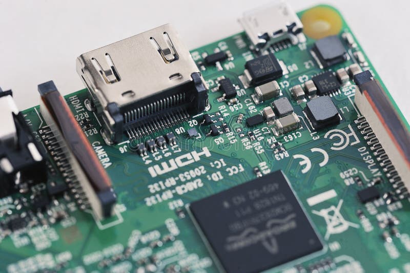 Microchip - Electronic Board with Connectors Editorial Photography ...