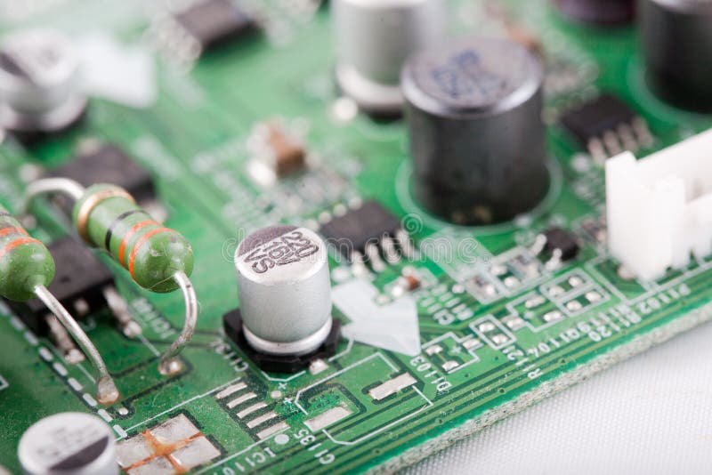 Microchip. stock photo. Image of hardware, hard, board - 46793226