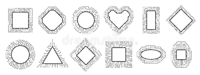 Circuit Board Border Stock Illustrations – 539 Circuit Board Border ...