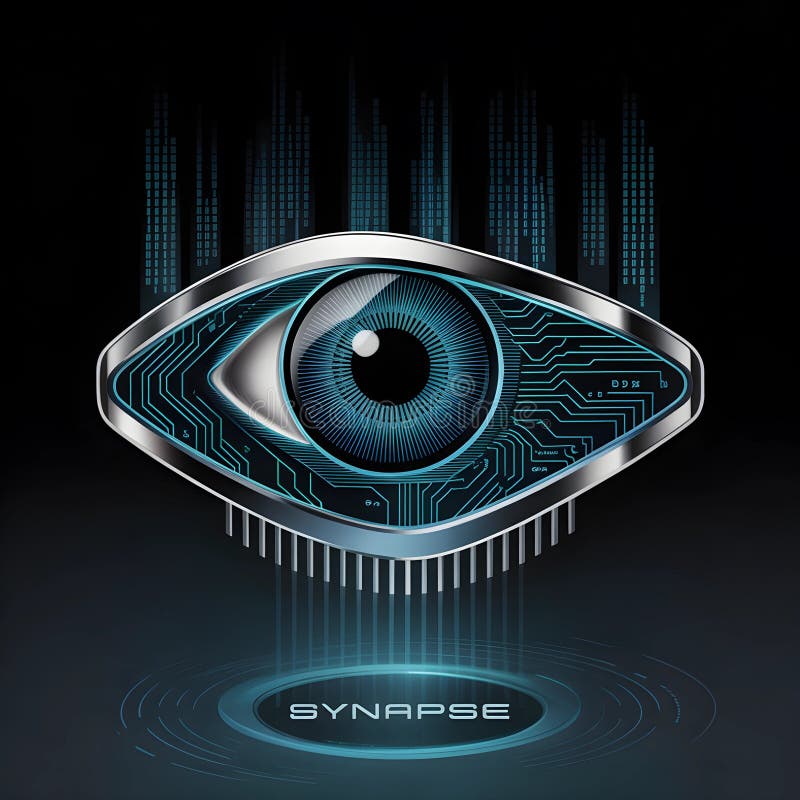 Microchip Human Eye Cyberpunk Close-Up Stock Photo - Image of circuit ...