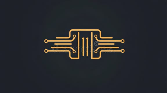 A Microchip Icon is Depicted with Digital Traces, Symbolizing the ...