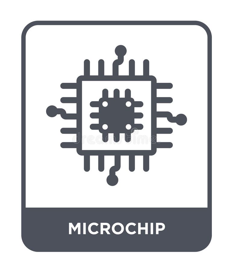 Microchip Icon. CPU, Central Processing Unit, Computer Processor, Chip ...