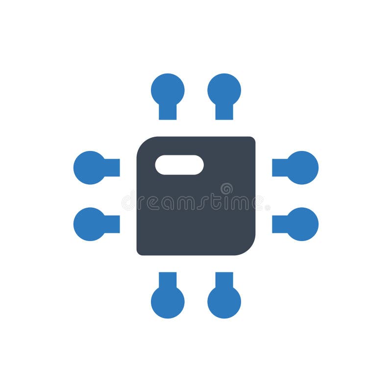 Microchip icon stock vector. Illustration of processor - 262611618 Microchip icon stock vector. Illustration of processor - 262611618