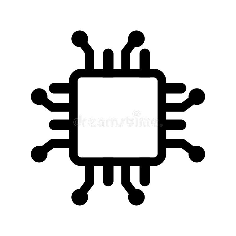 Microchip icon stock vector. Illustration of graphic - 277076228 Microchip icon stock vector. Illustration of graphic - 277076228