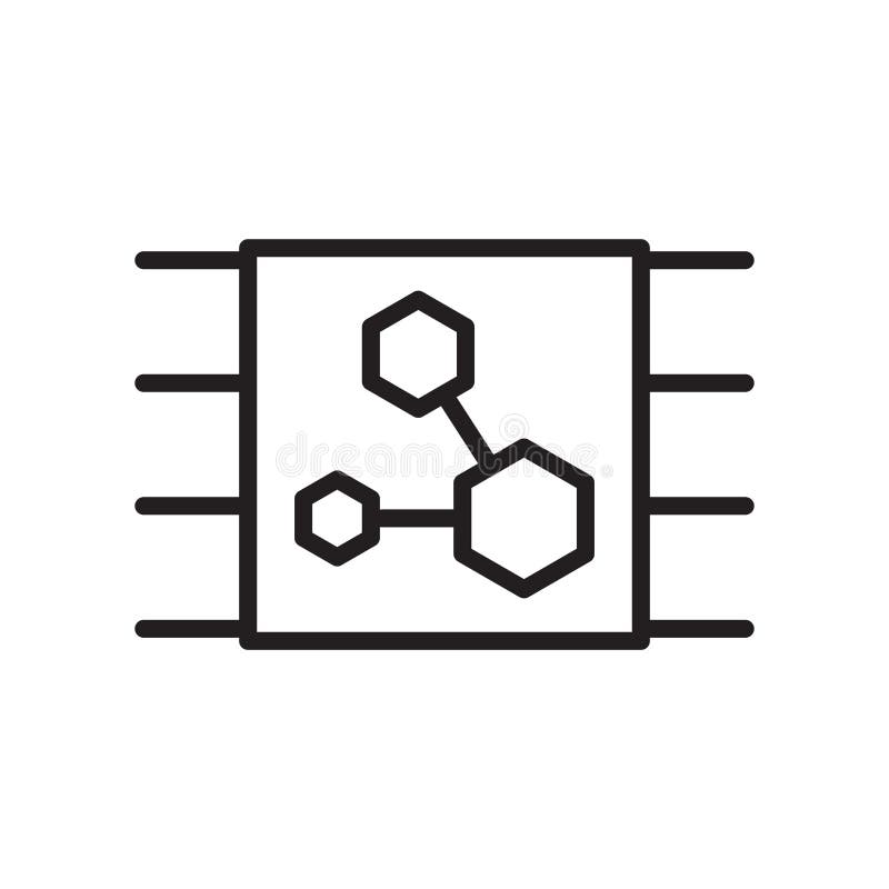 Microchip Icon Vector Isolated on White Background, Microchip Si Stock ...