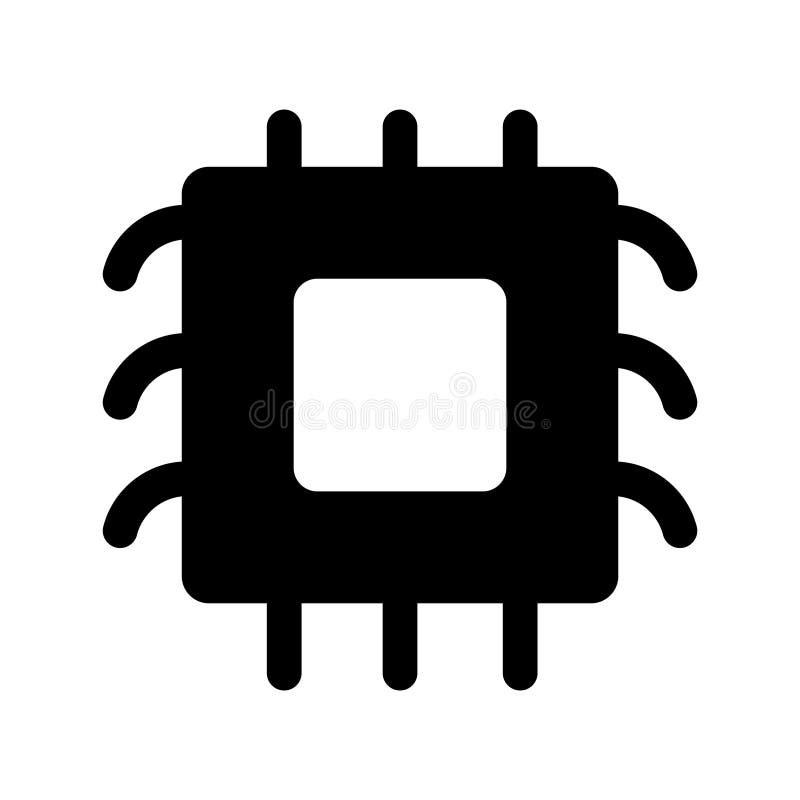Microchip icon vector stock vector. Illustration of modern - 282015176