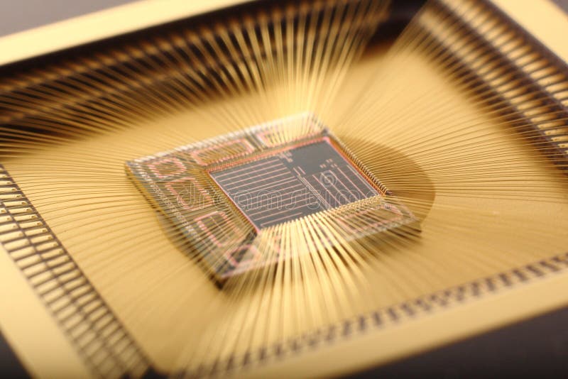 Microchip inside stock image. Image of pads, microchip - 30510839